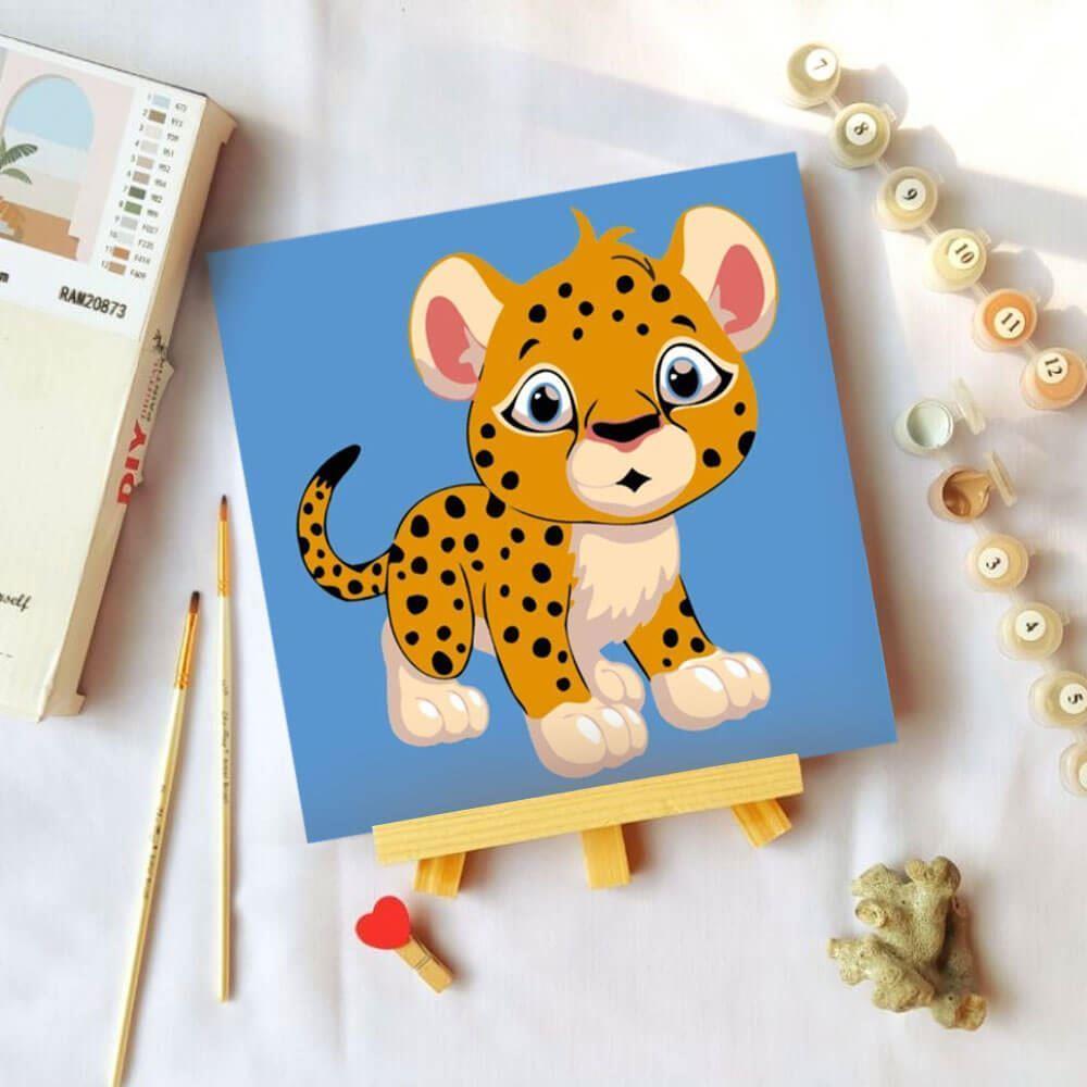 Superobchod.sk | Maľovanie podľa čísel pre deti - leopard