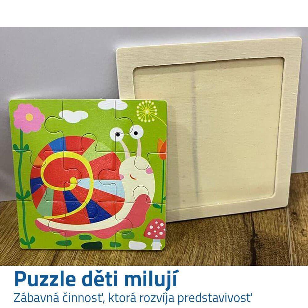 Superobchod.sk | Drevené puzzle pre deti - slimák